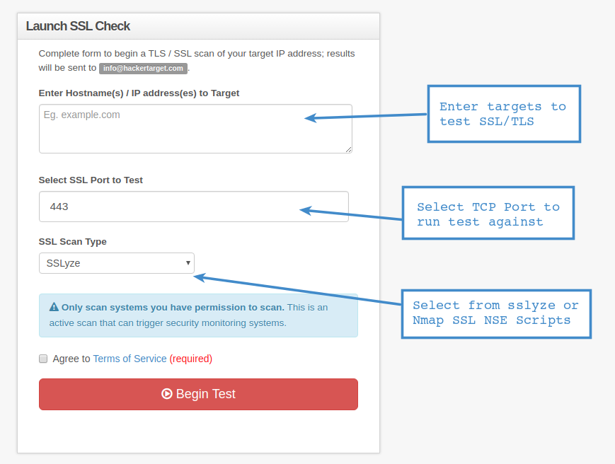 Online SSL Scan with SSLyze | HackerTarget.com
